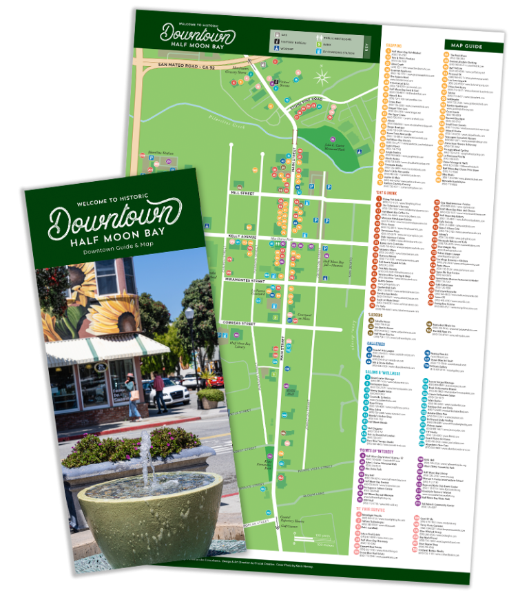 Map of Downtown Half Moon Bay - Visit Half Moon Bay